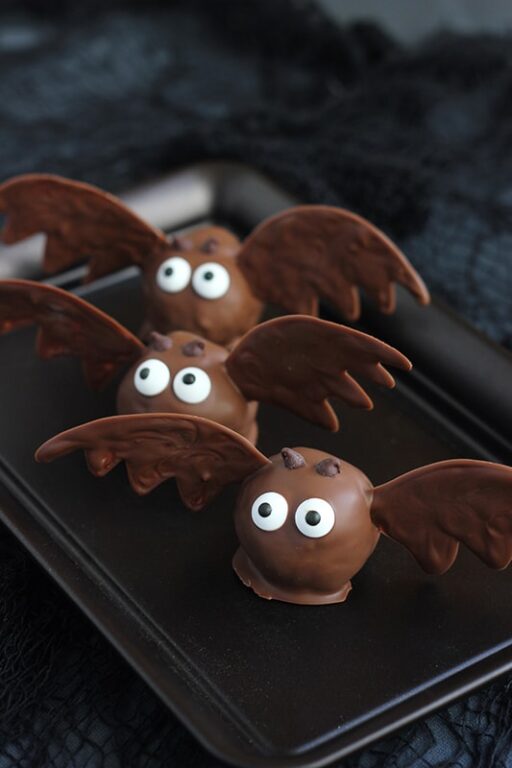 Bat Oreo Truffles- Easy Halloween Treat - One Sweet Appetite