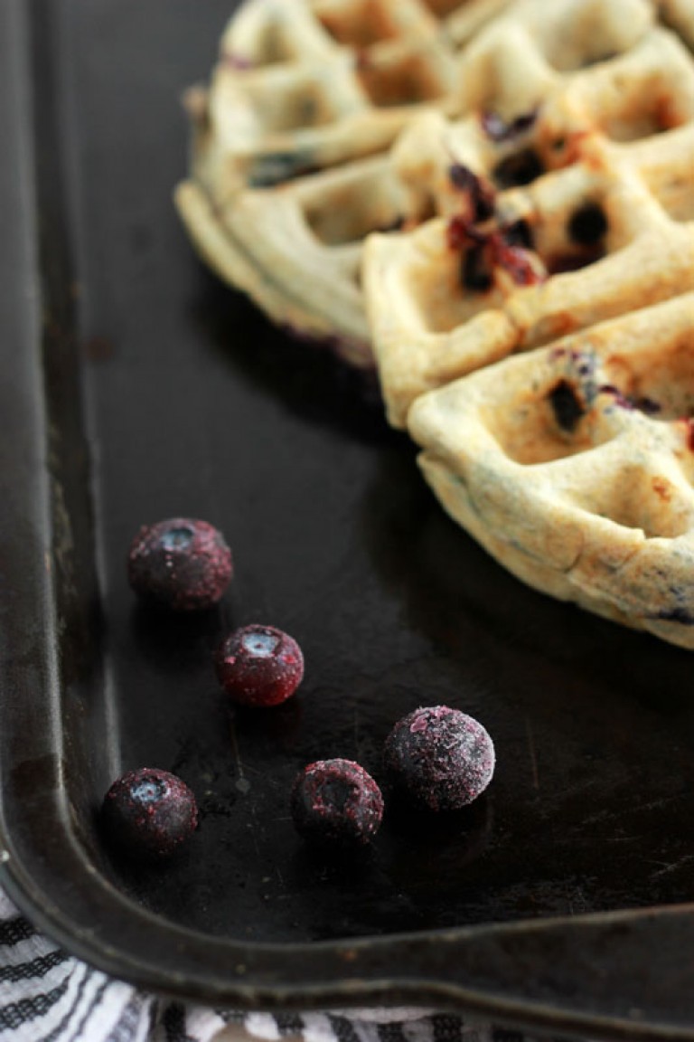 Blueberry Waffles Recipe - One Sweet Appetite