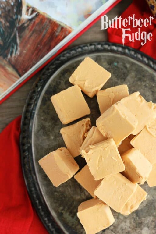 Harry Potter Butterbeer Fudge (Easy 2 Ingredient Recipe) - One Sweet ...