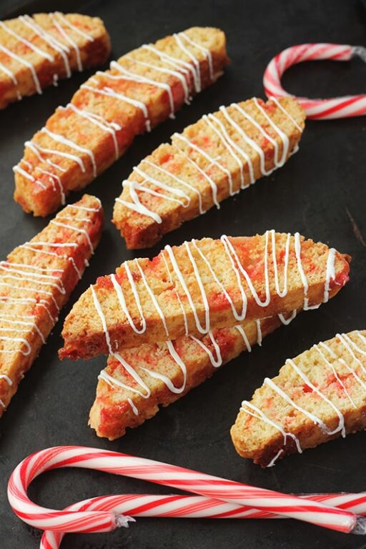 Candy Cane Biscotti Recipe - One Sweet Appetite