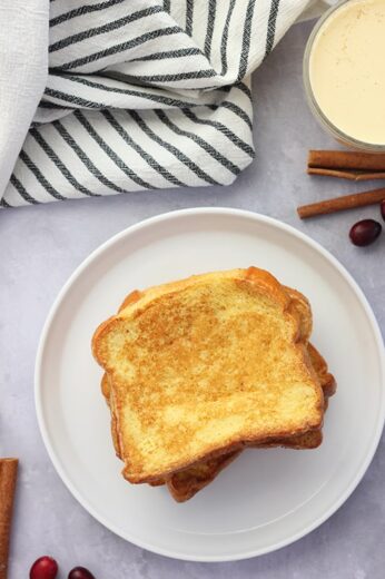 Eggnog French Toast - One Sweet Appetite