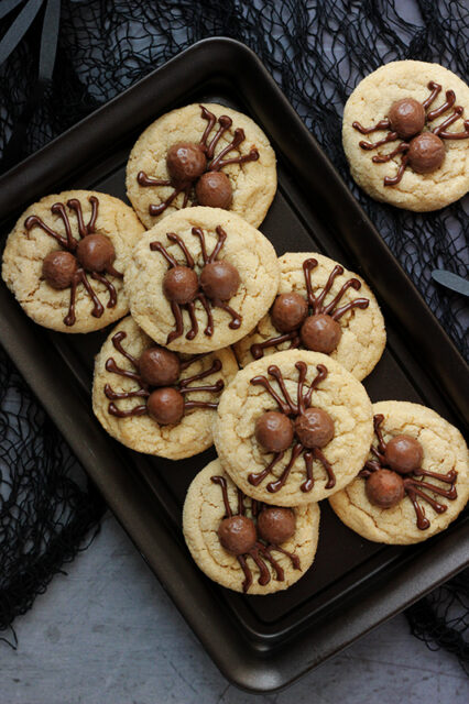 Peanut Butter Spider Cookies Recipe - One Sweet Appetite