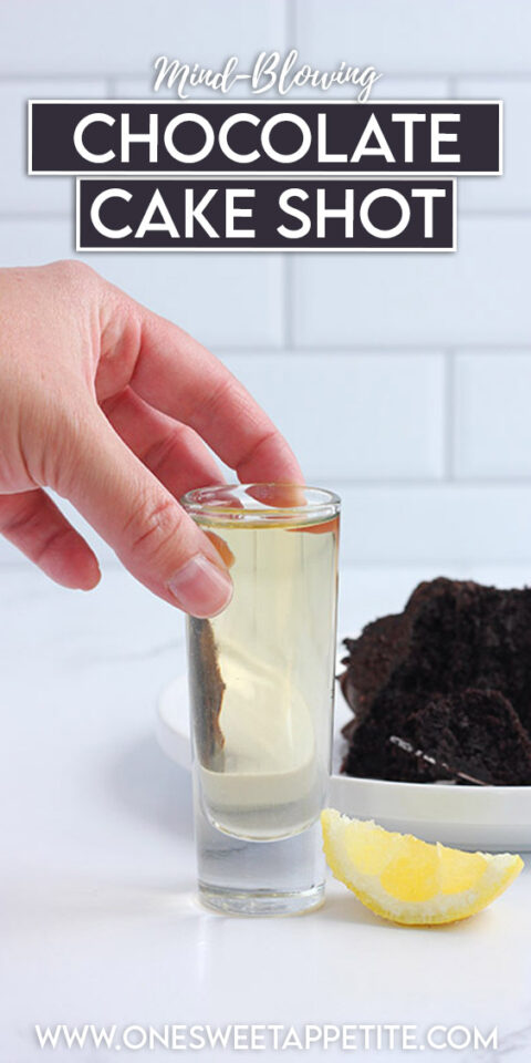 Easy Chocolate Cake Shot - One Sweet Appetite