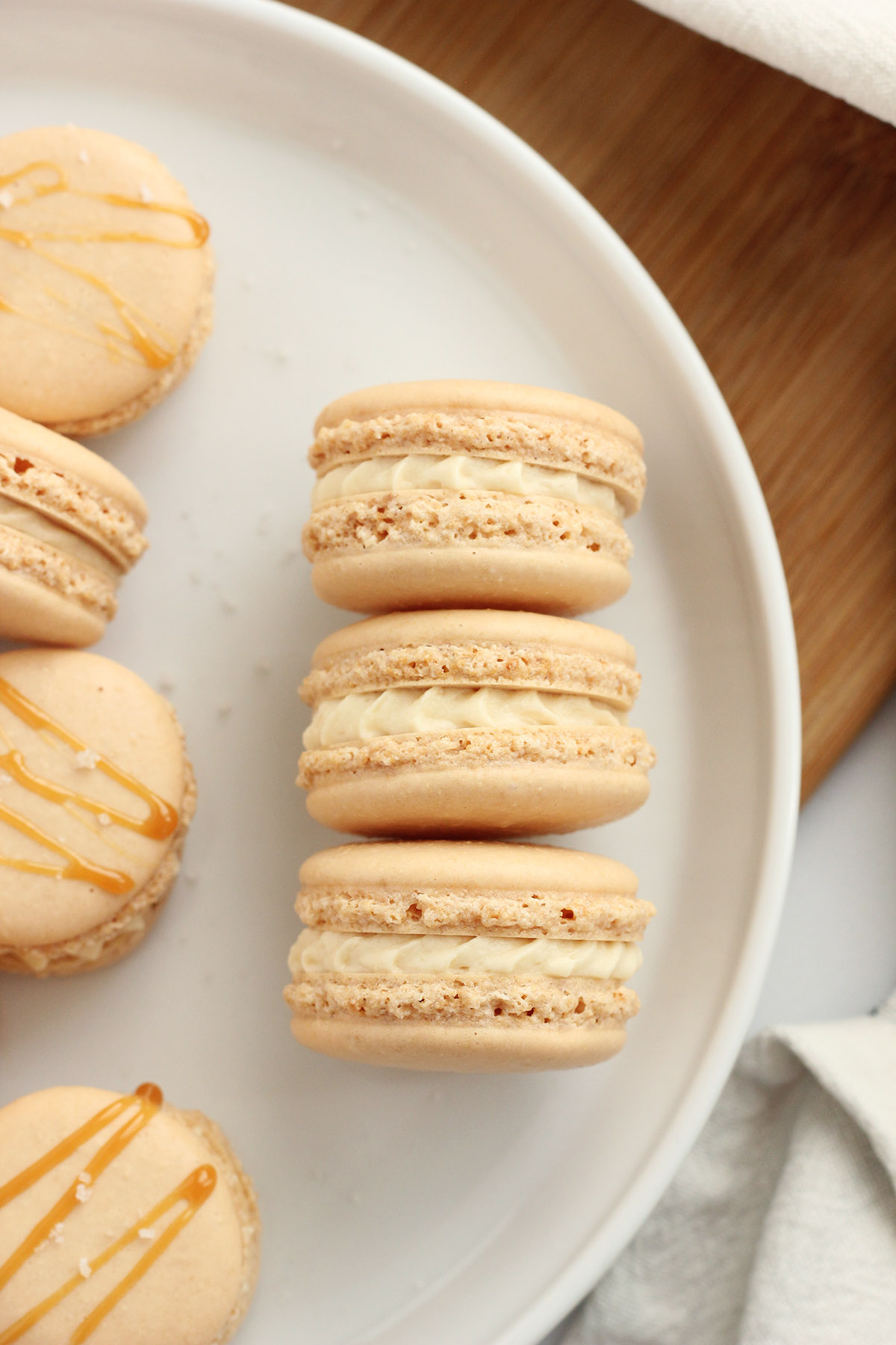 Easy Salted Caramel Macarons - One Sweet Appetite