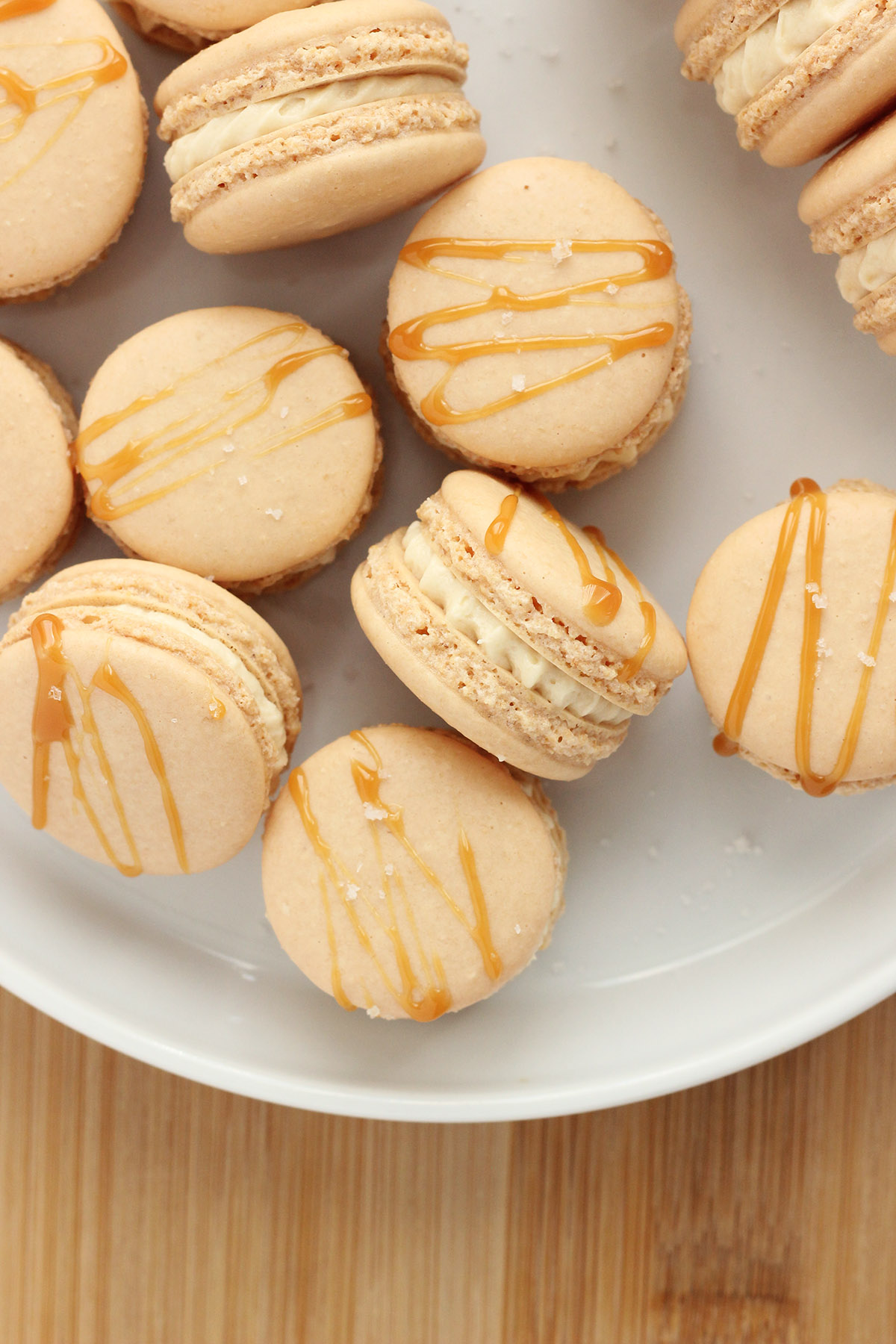 Easy Salted Caramel Macarons - One Sweet Appetite