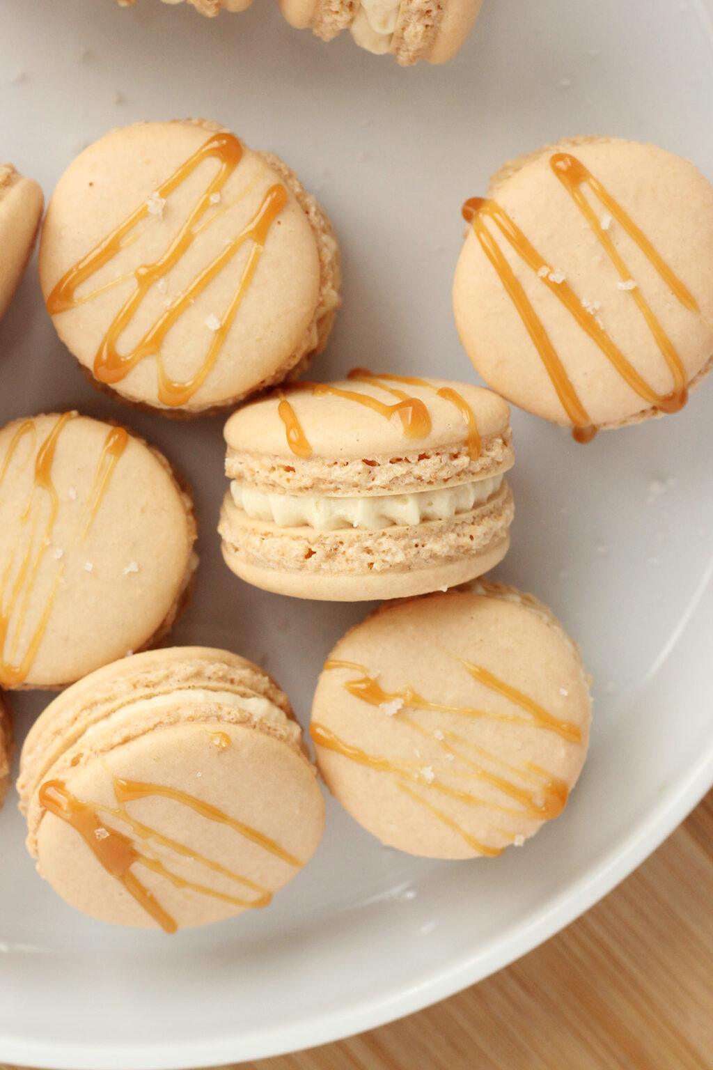 Easy Salted Caramel Macarons - One Sweet Appetite