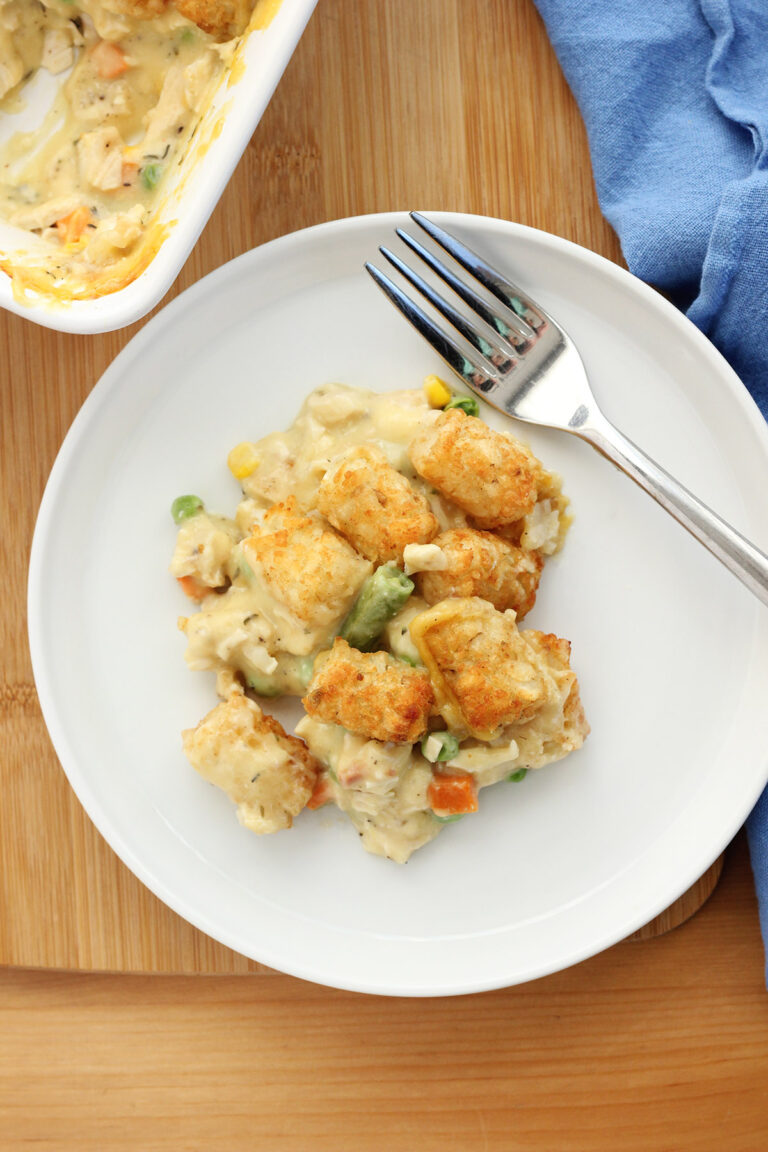 Tater Tot Chicken Pot Pie - One Sweet Appetite