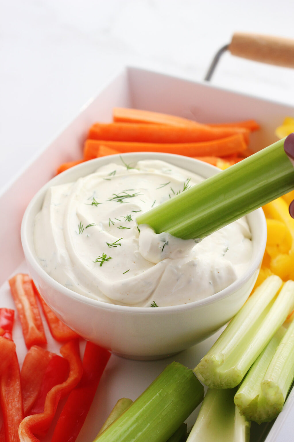 The Best Veggie Dip Recipe - One Sweet Appetite