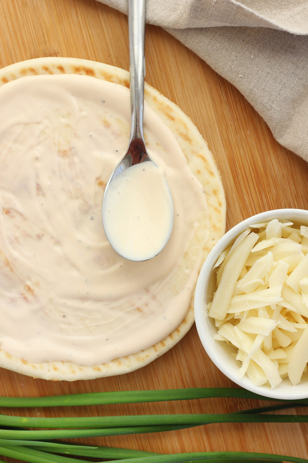 15 Minute Chicken Alfredo Pizza - One Sweet Appetite