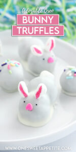 Easy Easter Bunny Truffles - One Sweet Appetite