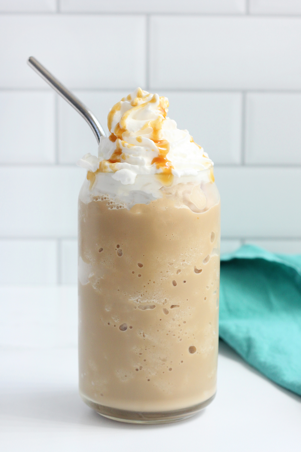 Caramel Frappuccino Recipe (Starbucks Copycat) - One Sweet Appetite