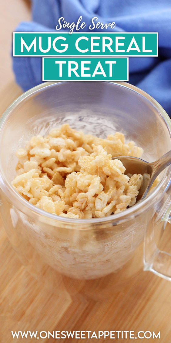 Easy Rice Krispie Treat In A Mug - One Sweet Appetite