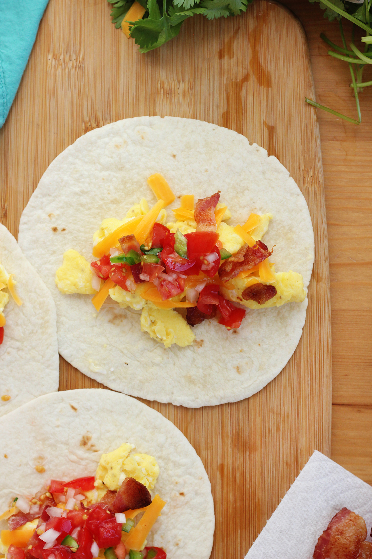 Easy Breakfast Taco Recipe - One Sweet Appetite