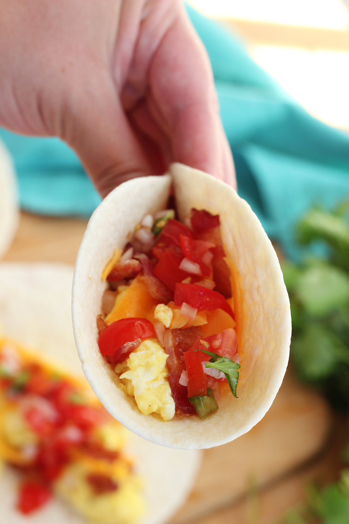 Easy Breakfast Taco Recipe - One Sweet Appetite