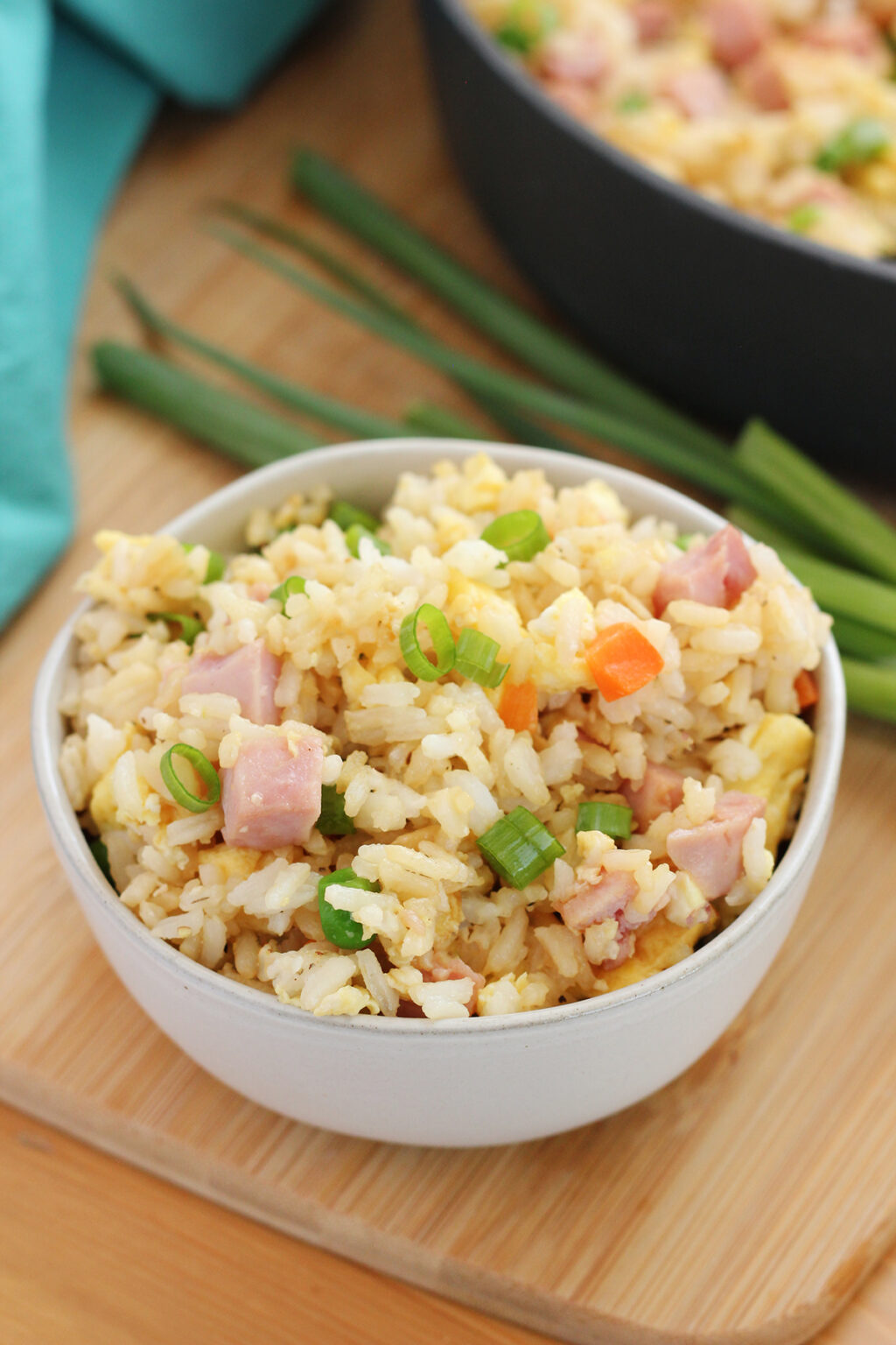Easy Ham Fried Rice - One Sweet Appetite