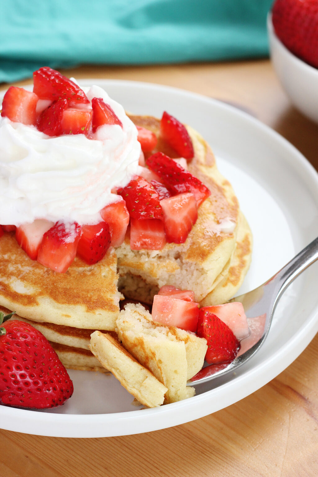 Strawberry Pancakes - One Sweet Appetite