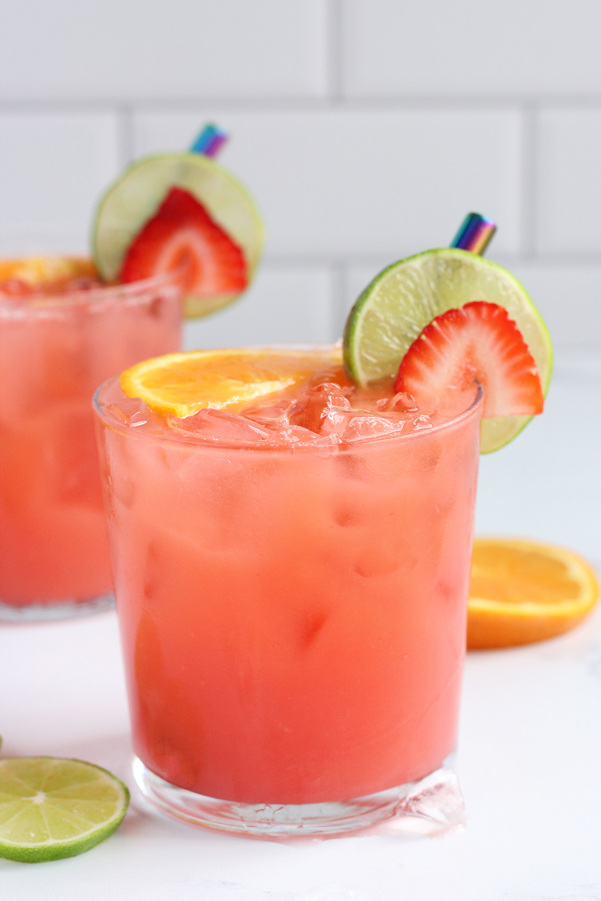 Fruit Punch Cocktail - One Sweet Appetite