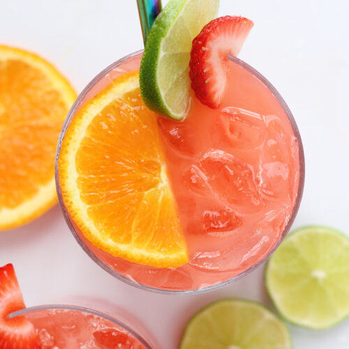 Fruit Punch Cocktail - One Sweet Appetite