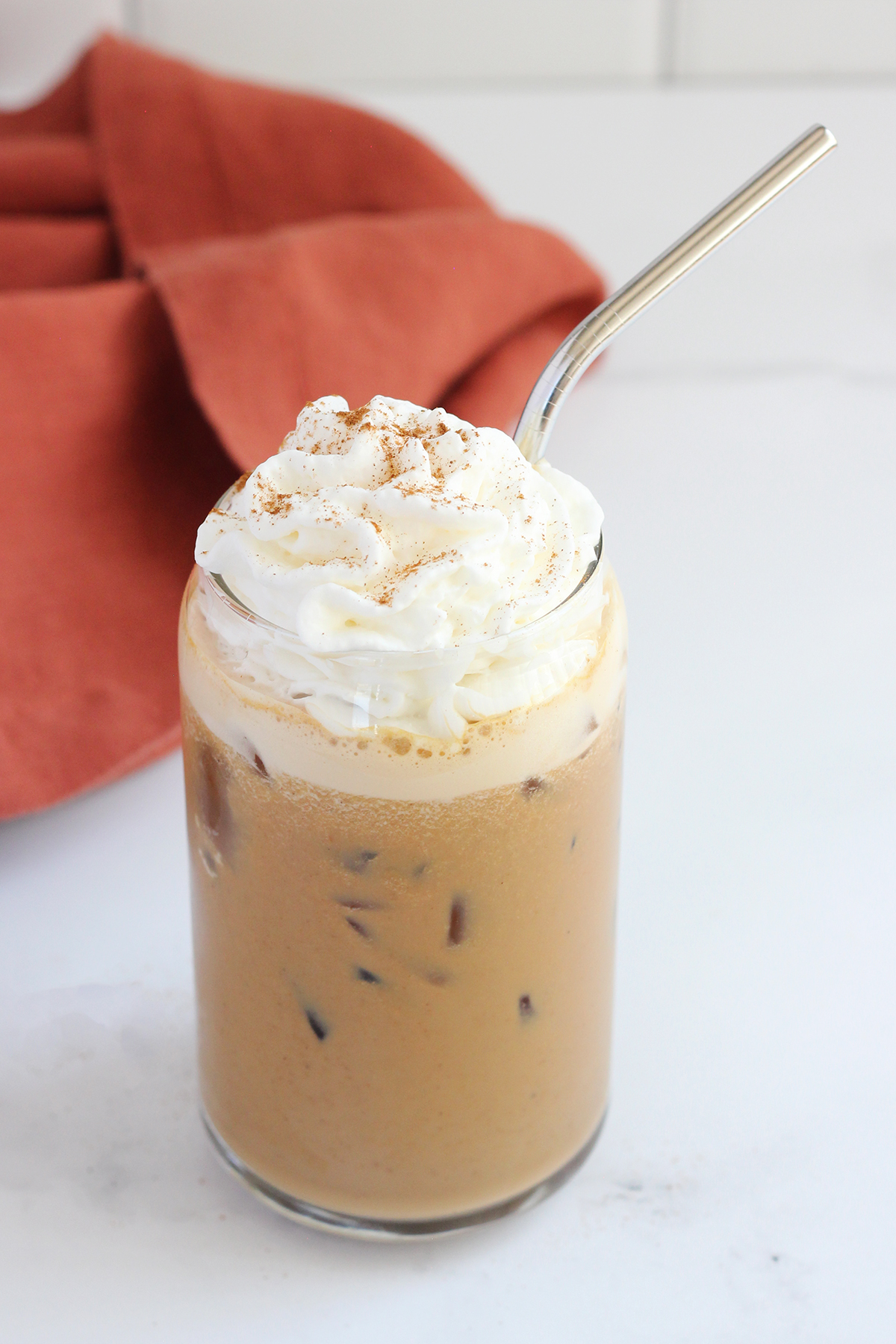 Iced Pumpkin Spice Latte (Starbucks Copycat) - One Sweet Appetite
