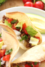 Crispy Baked Taco Shells - One Sweet Appetite