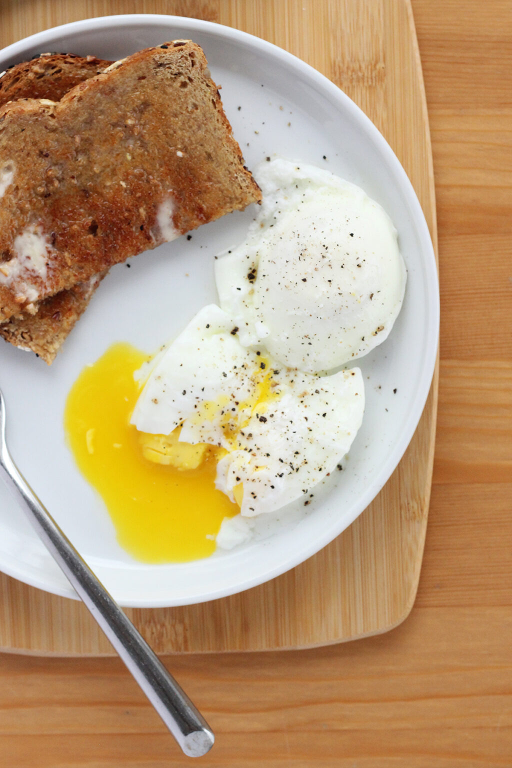 Microwave Poached Eggs - One Sweet Appetite