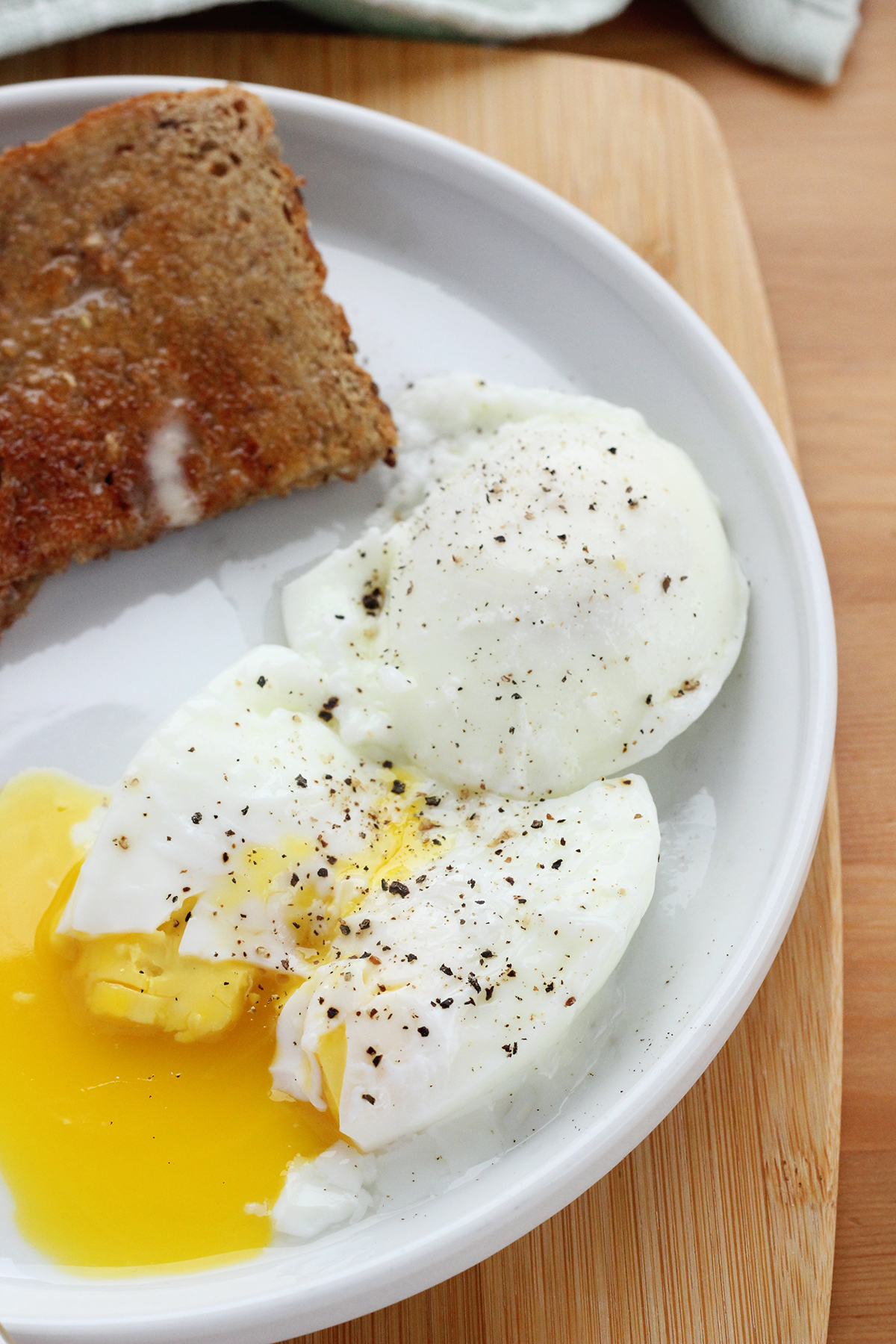 Microwave Poached Eggs - One Sweet Appetite