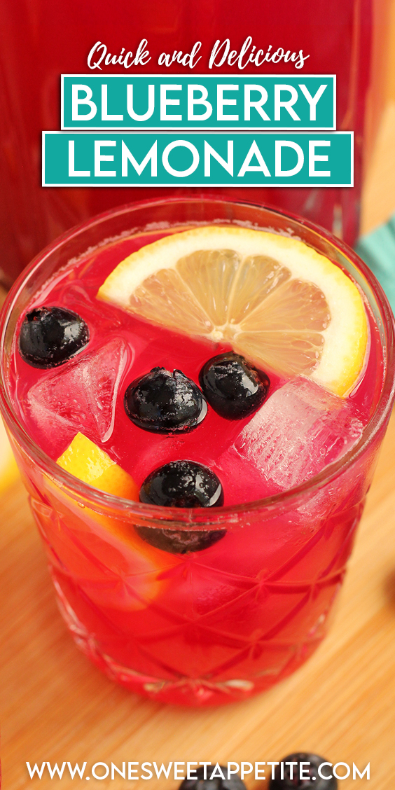 Blueberry Lemonade Recipe - One Sweet Appetite
