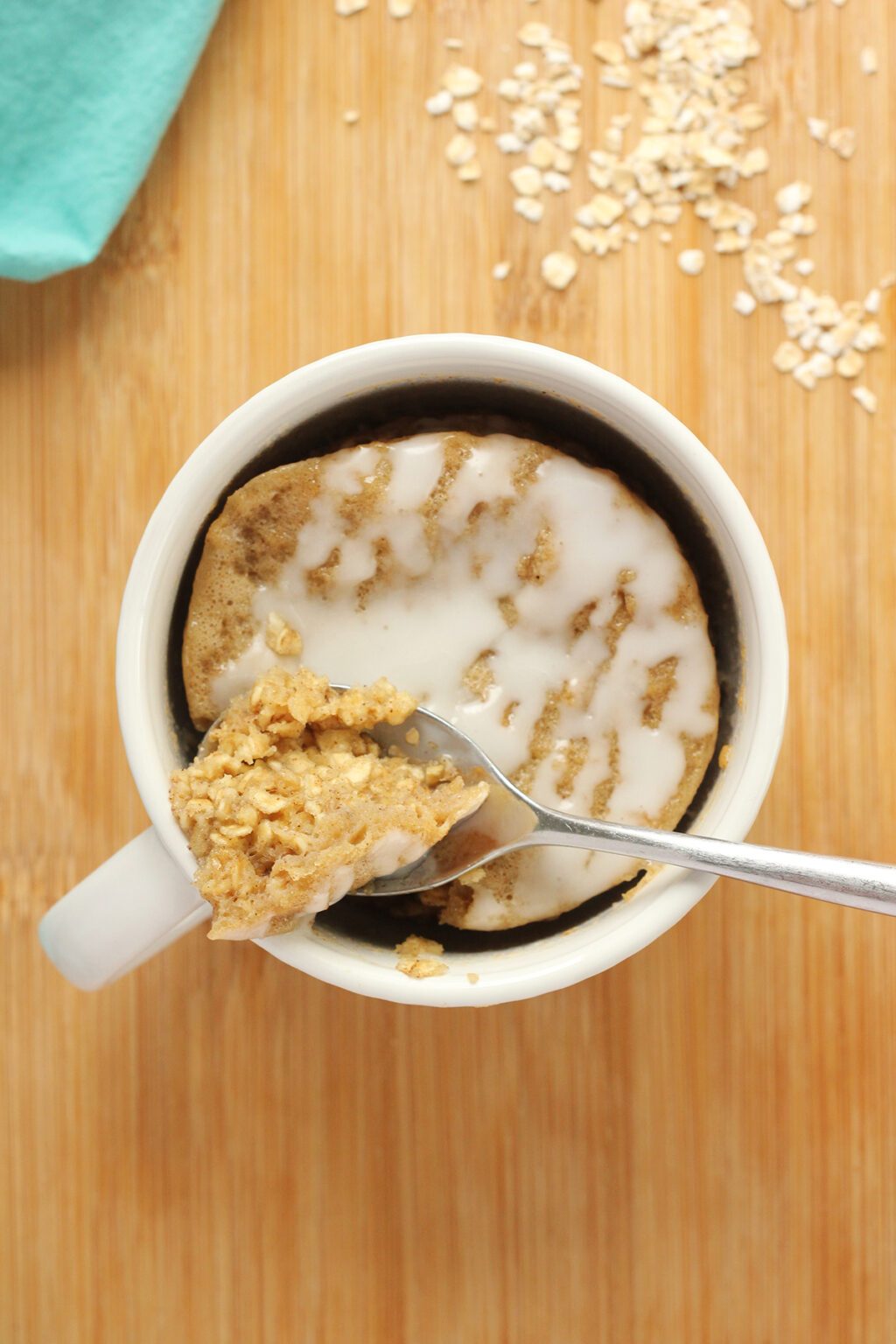 Easy Oatmeal Mug Cake (Ready in 5 Minutes!) - One Sweet Appetite