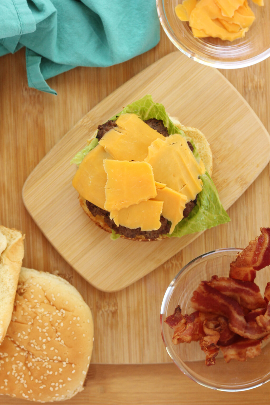 Bacon Fried Egg Burger - One Sweet Appetite