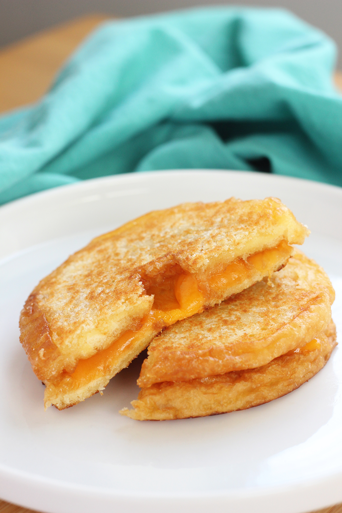 Grilled Cheese Donut Recipe - One Sweet Appetite