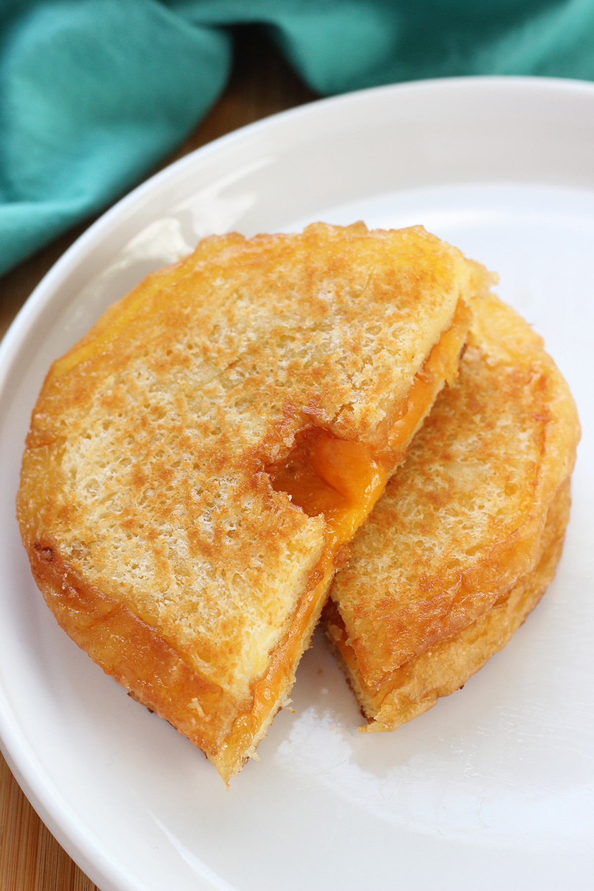 Grilled Cheese Donut Recipe - One Sweet Appetite