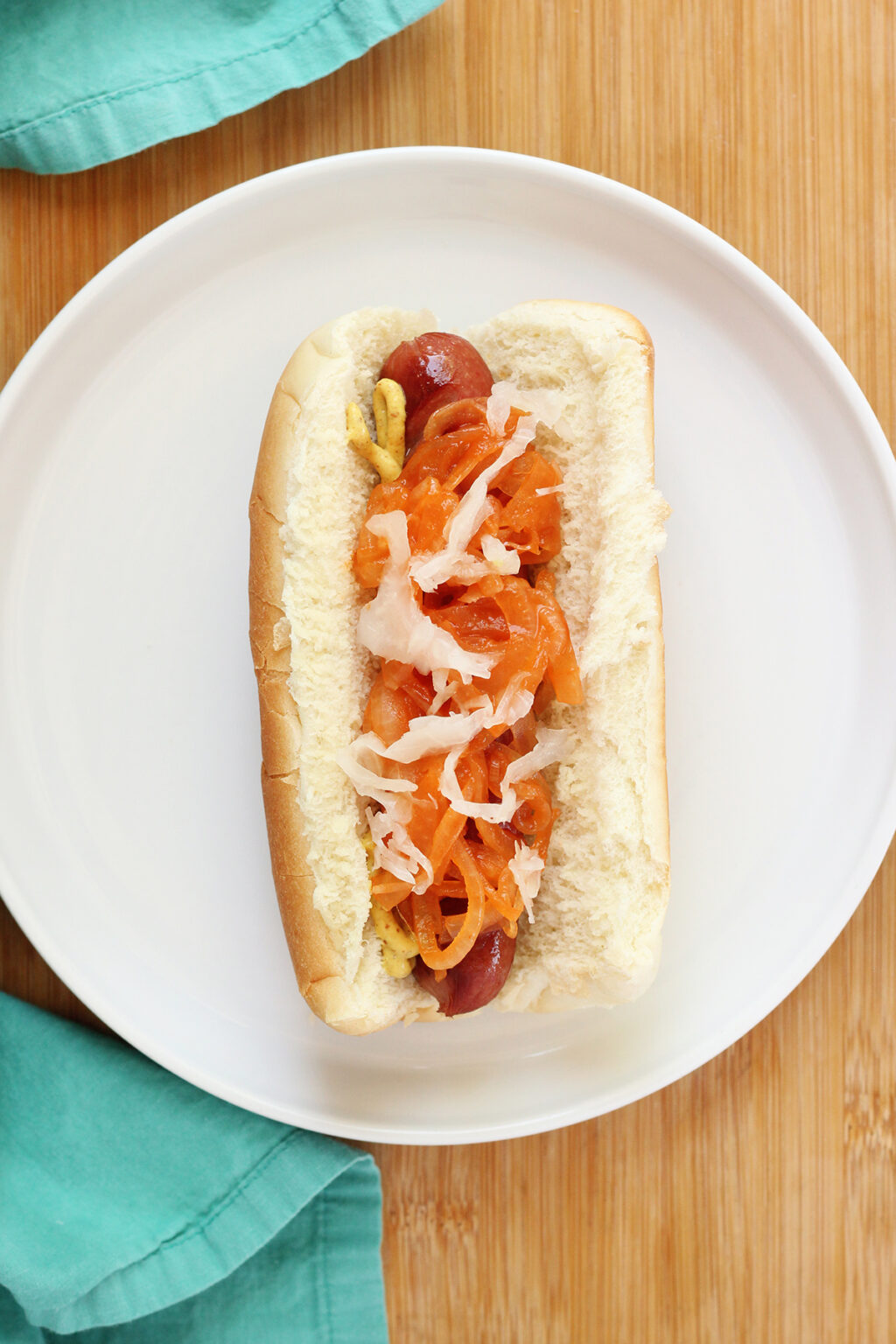 New York Style Hot Dog Recipe (with Onion Sauce) - One Sweet Appetite