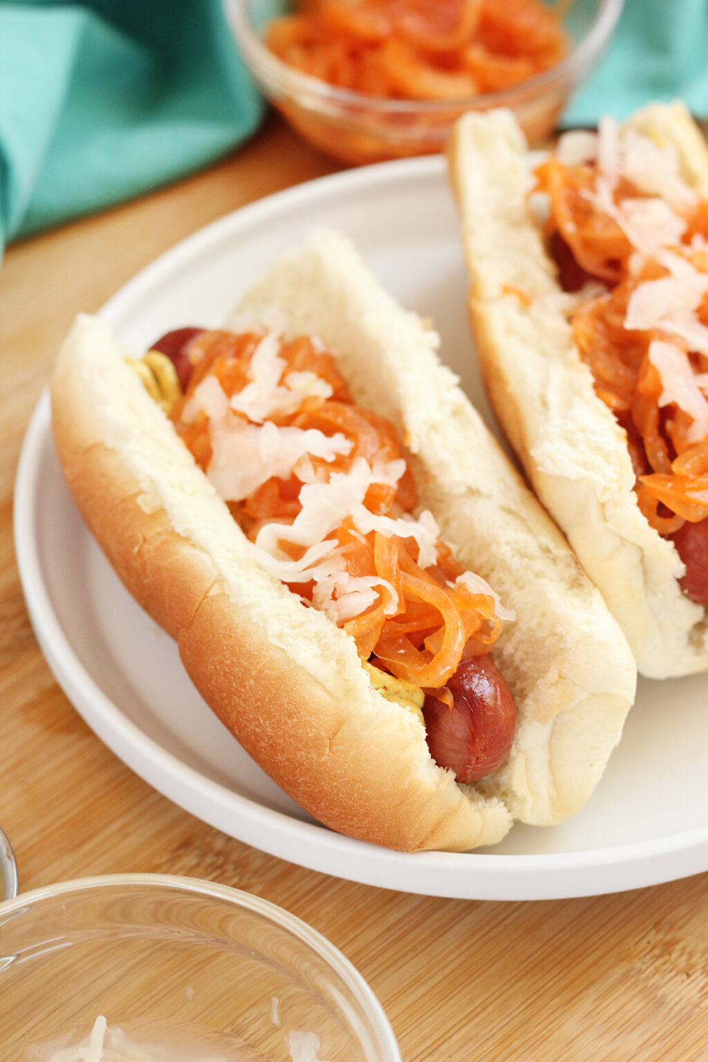 New York Style Hot Dog Recipe (with Onion Sauce) - One Sweet Appetite