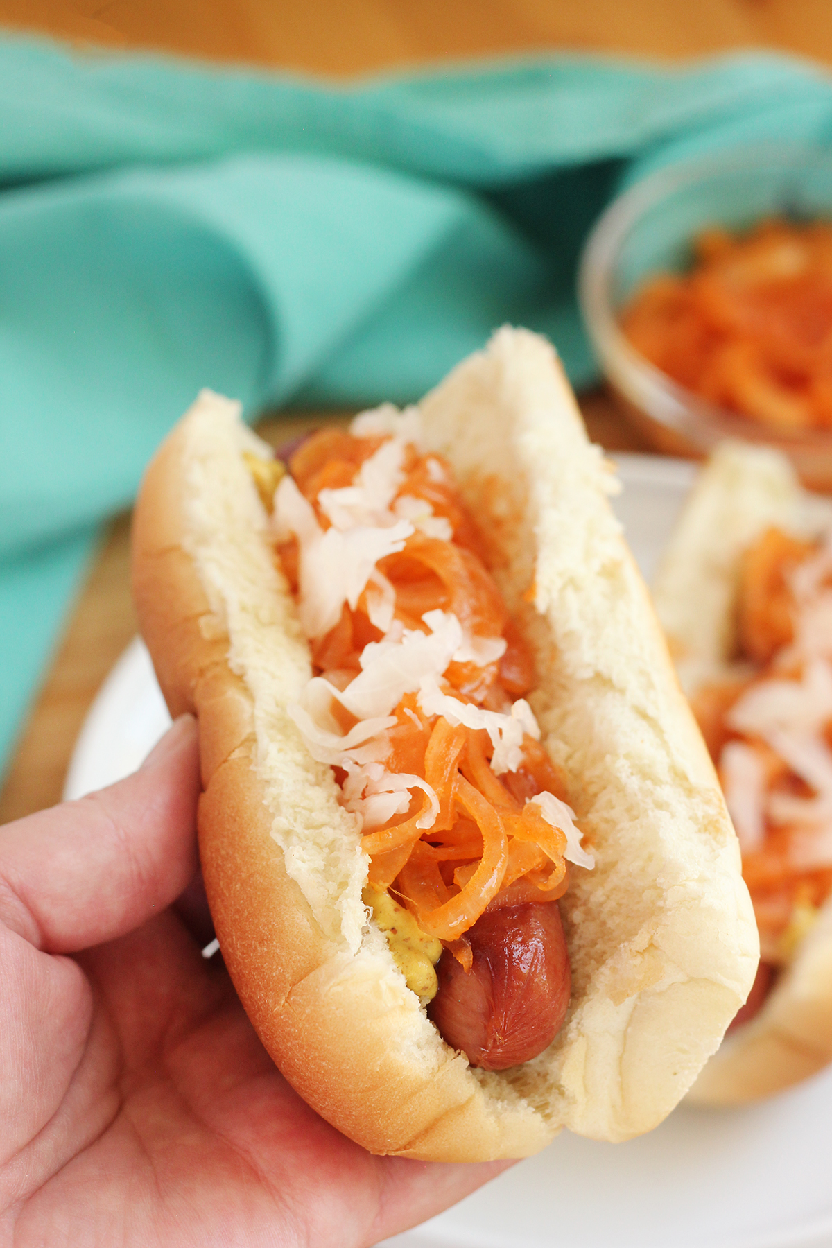 New York Style Hot Dog Recipe (with Onion Sauce) - One Sweet Appetite