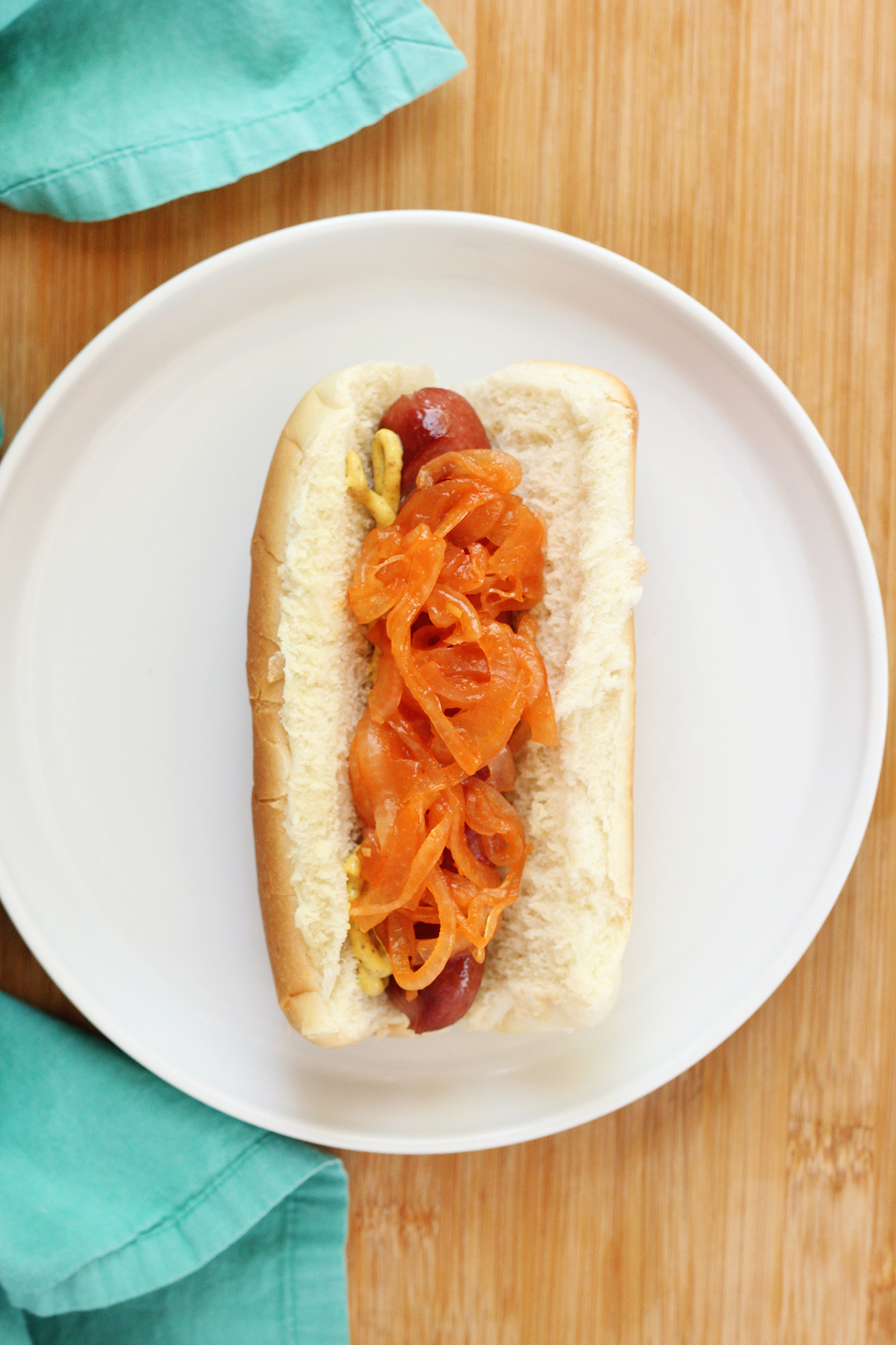 New York Style Hot Dog Recipe (with Onion Sauce) - One Sweet Appetite