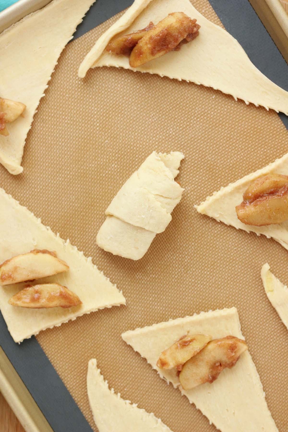 Apple Pie Crescent Rolls - One Sweet Appetite