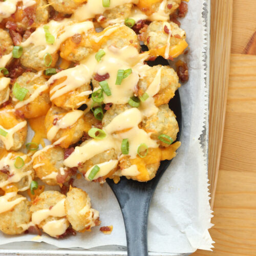 Loaded Tater Tots Recipe - One Sweet Appetite