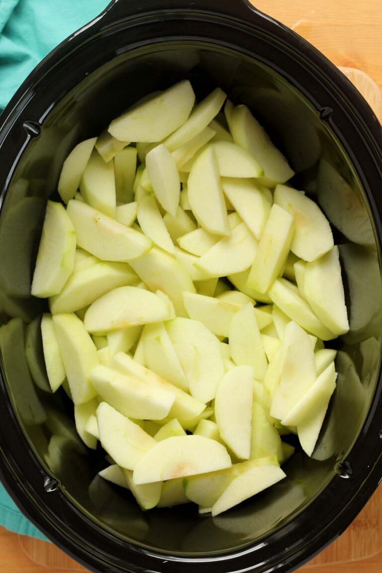 Easy Slow Cooker Apples - One Sweet Appetite