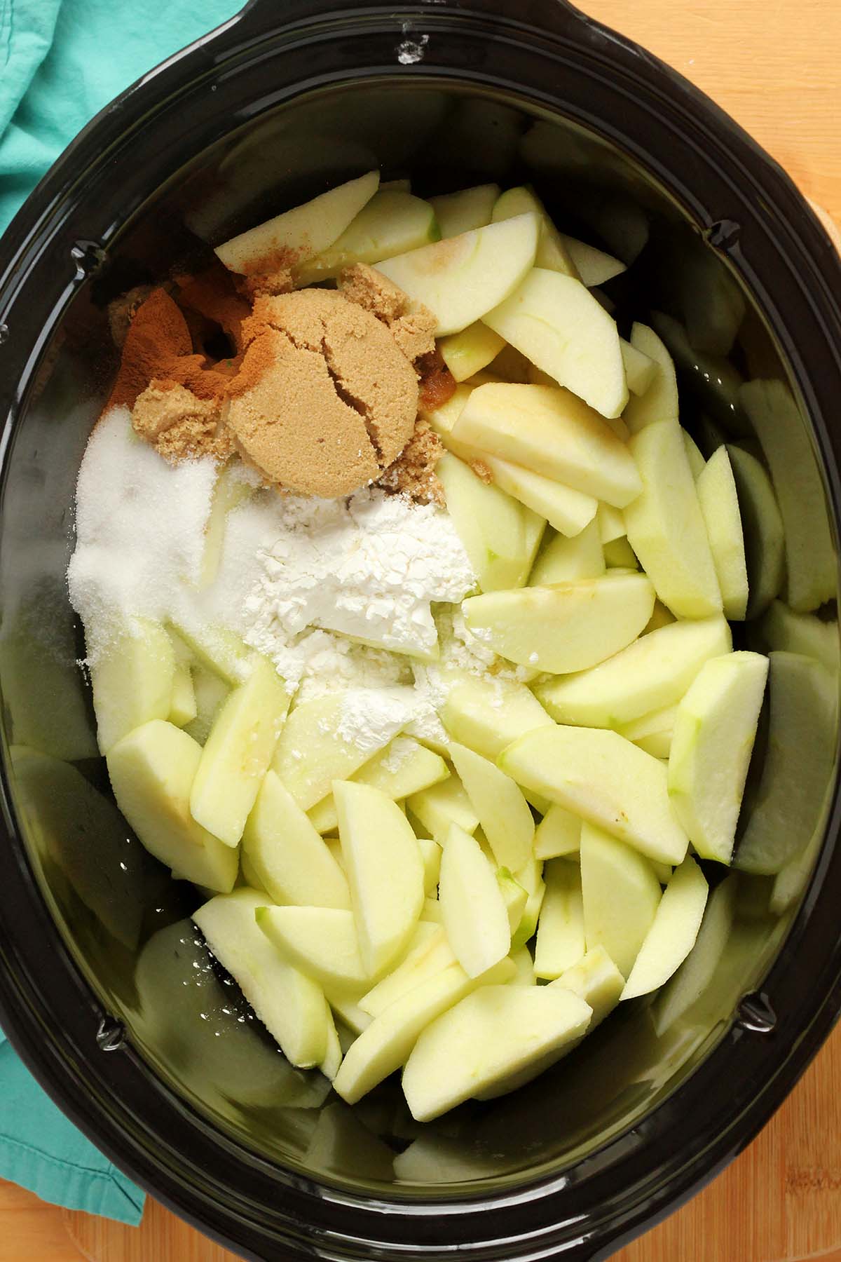 Easy Slow Cooker Apples - One Sweet Appetite