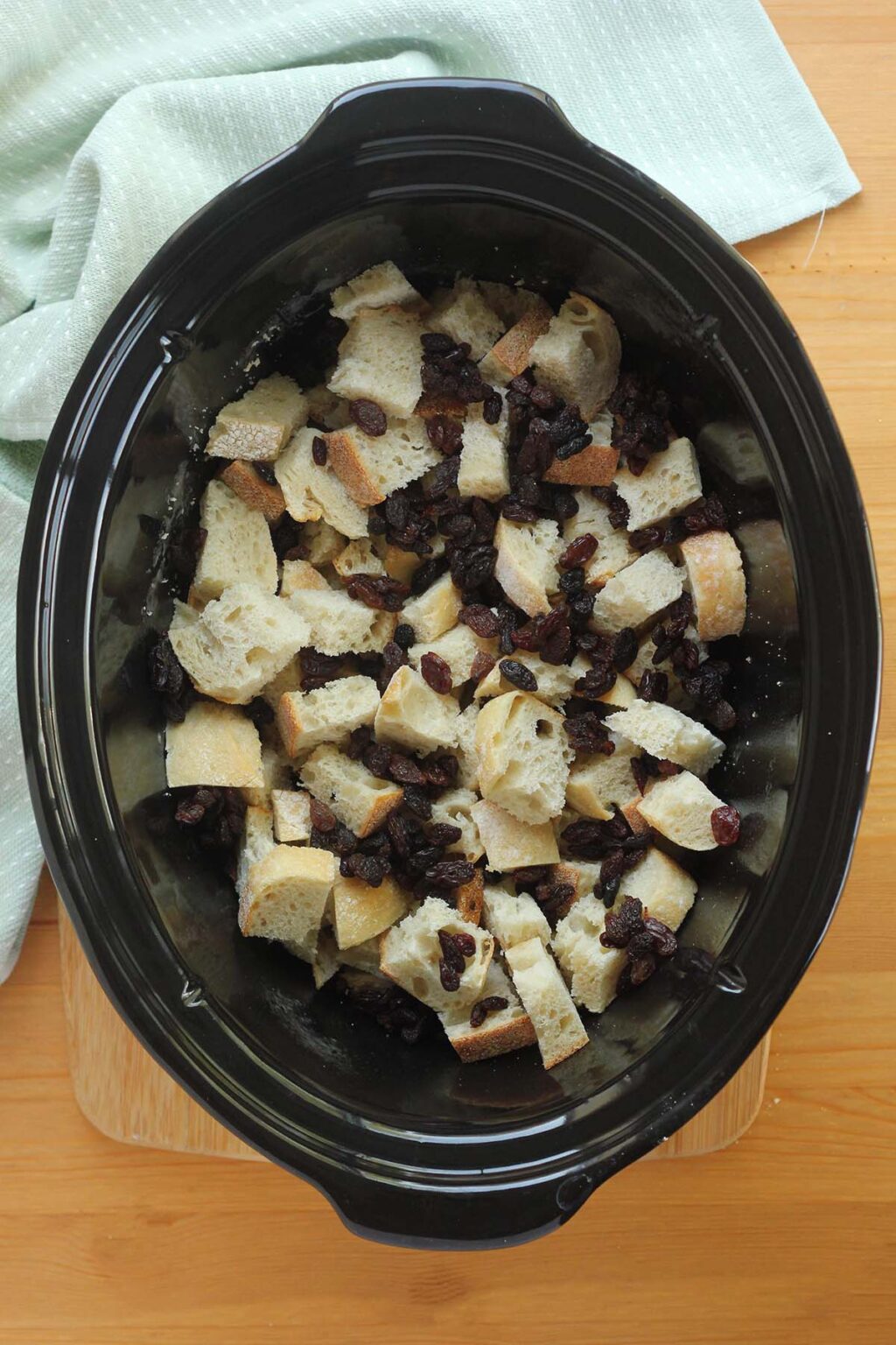 Slow Cooker Bread Pudding - One Sweet Appetite