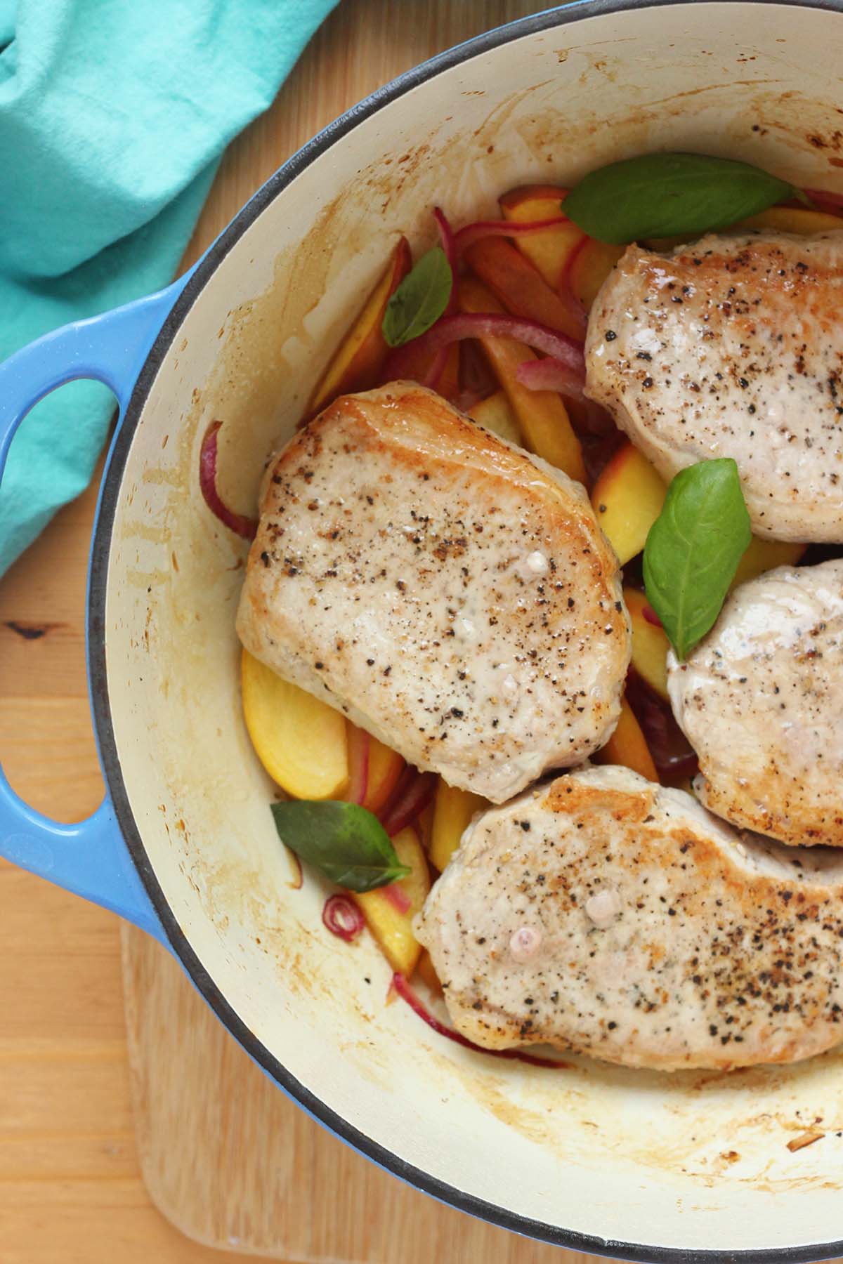 Peach Pork Chops (One Pan) - One Sweet Appetite