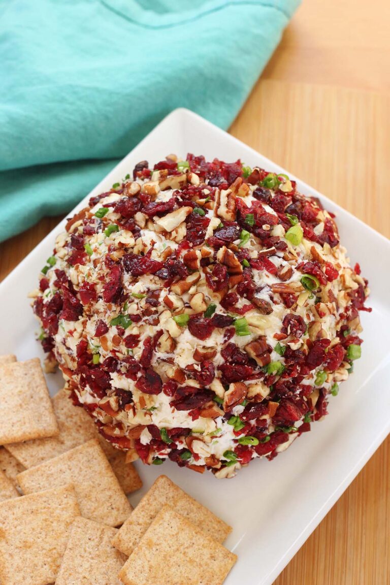 Cranberry Cheese Ball - One Sweet Appetite