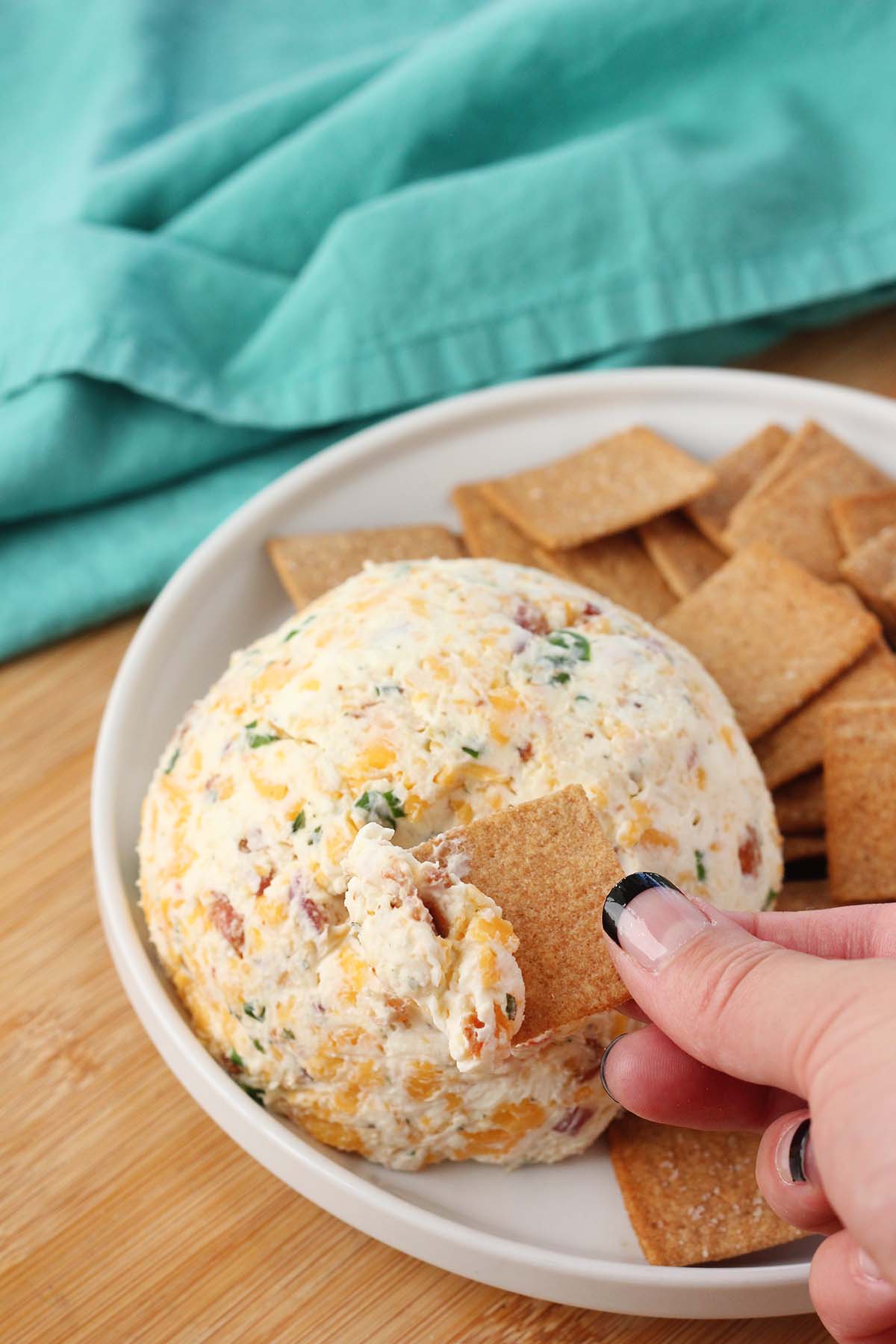 Easy Cheese Ball Recipe - One Sweet Appetite