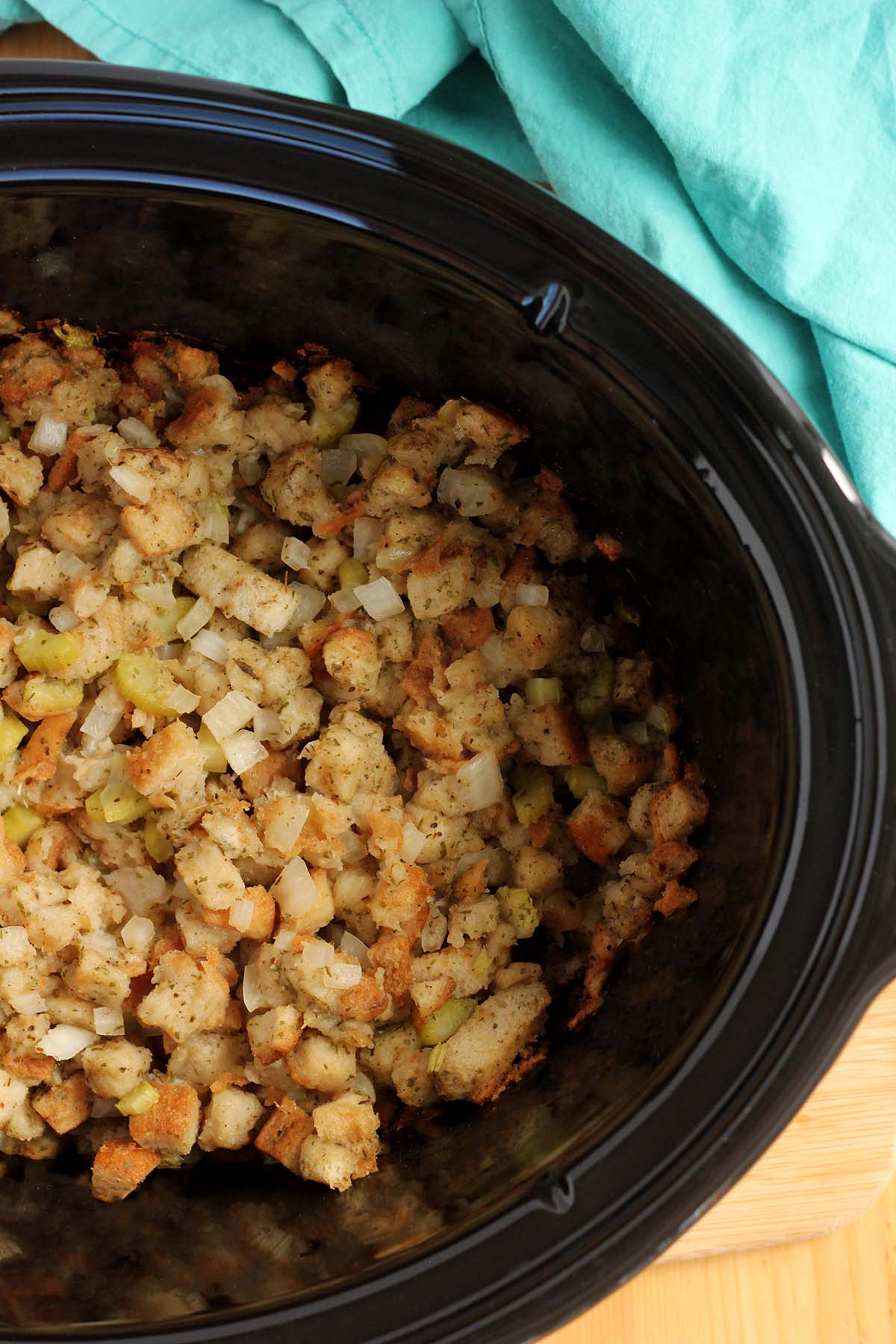 Best Slow Cooker Stuffing - One Sweet Appetite