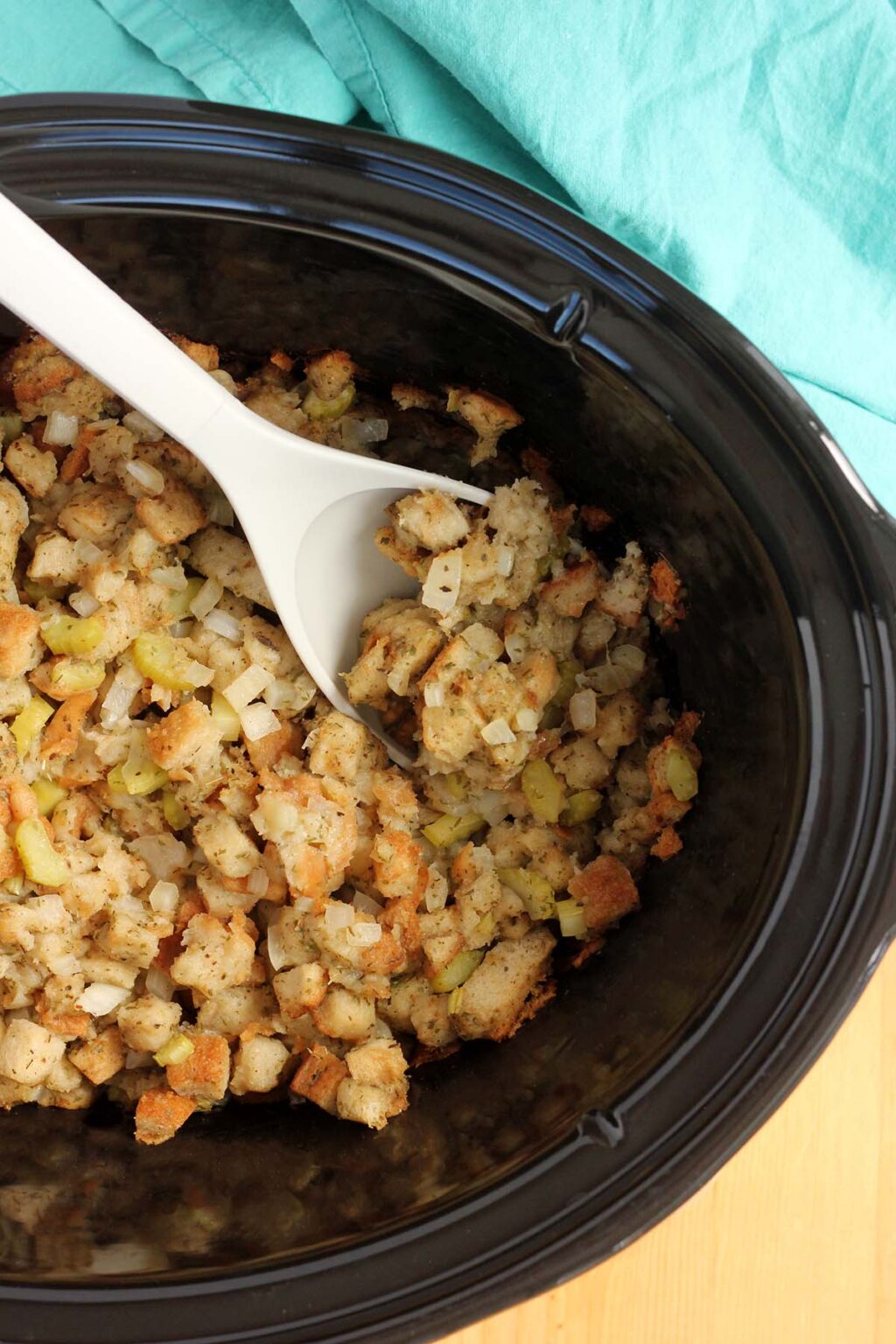 Best Slow Cooker Stuffing - One Sweet Appetite