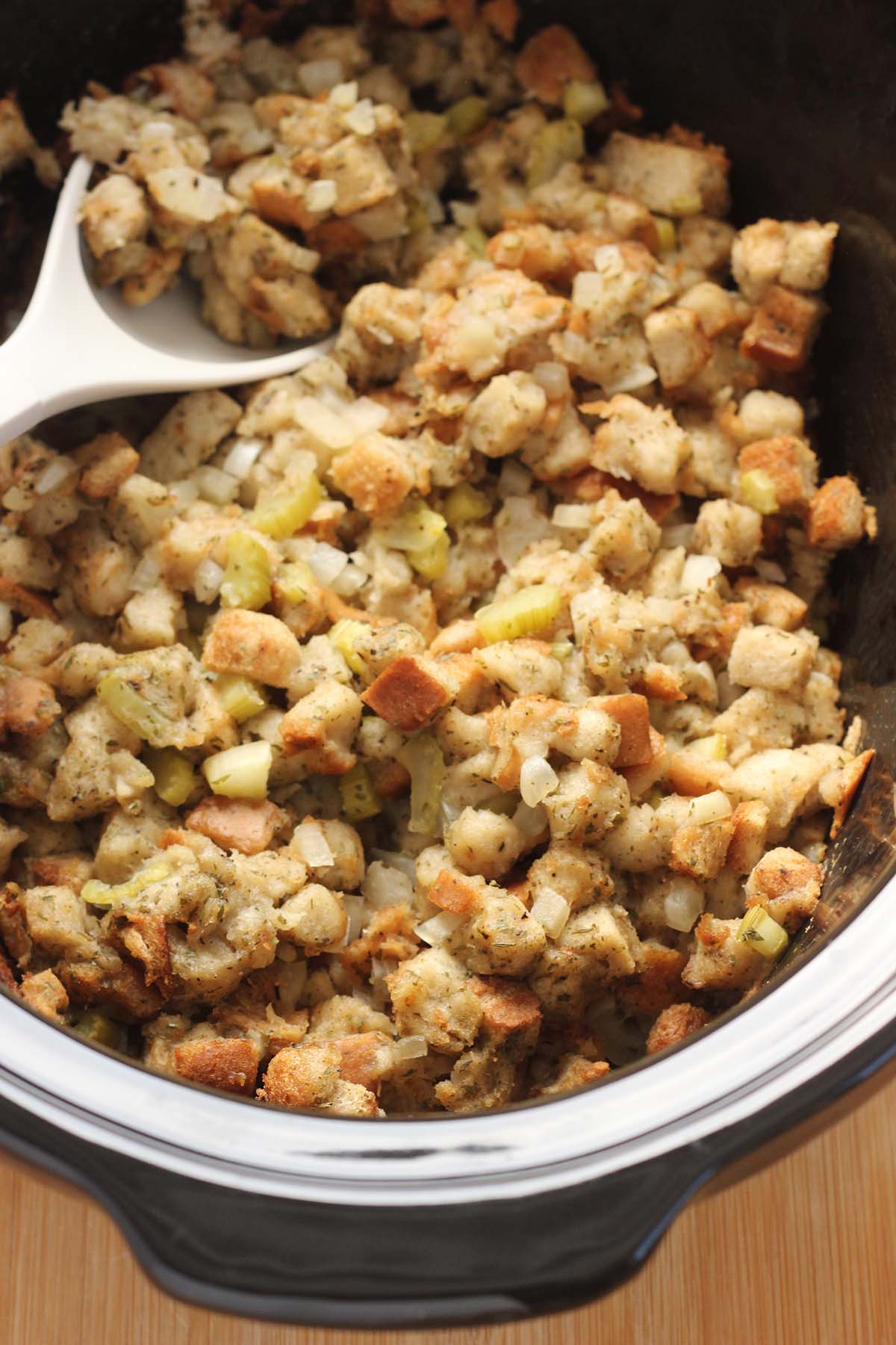 Best Slow Cooker Stuffing - One Sweet Appetite