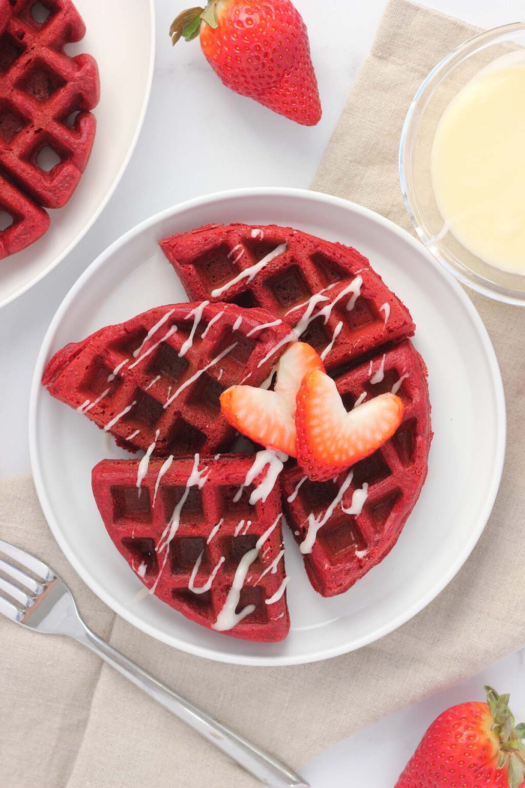 Red Velvet Waffles - One Sweet Appetite
