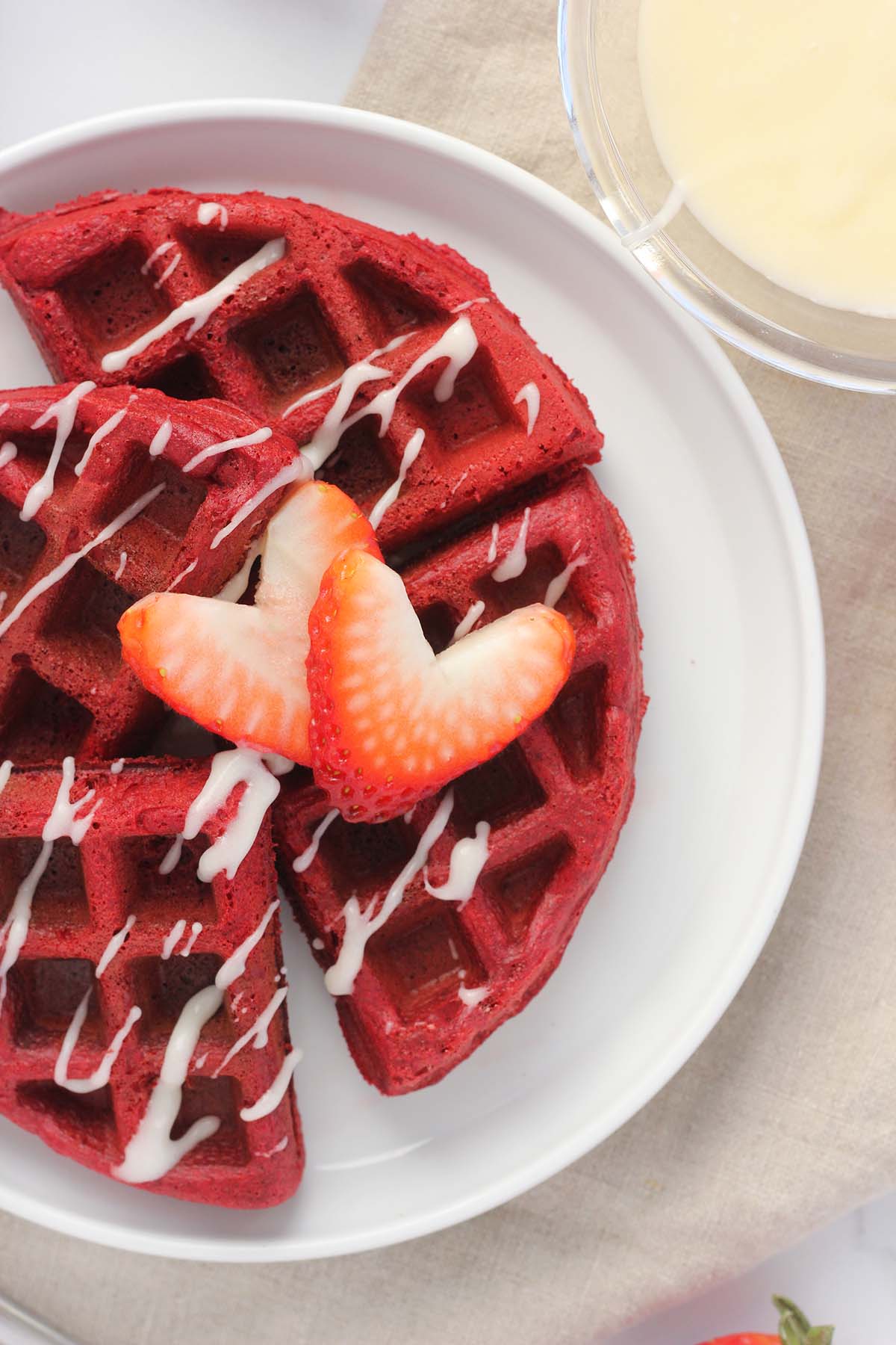 Red Velvet Waffles - One Sweet Appetite