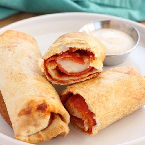 Crispy Pizza Roll-Ups (Air Fryer or Stovetop!) - One Sweet Appetite