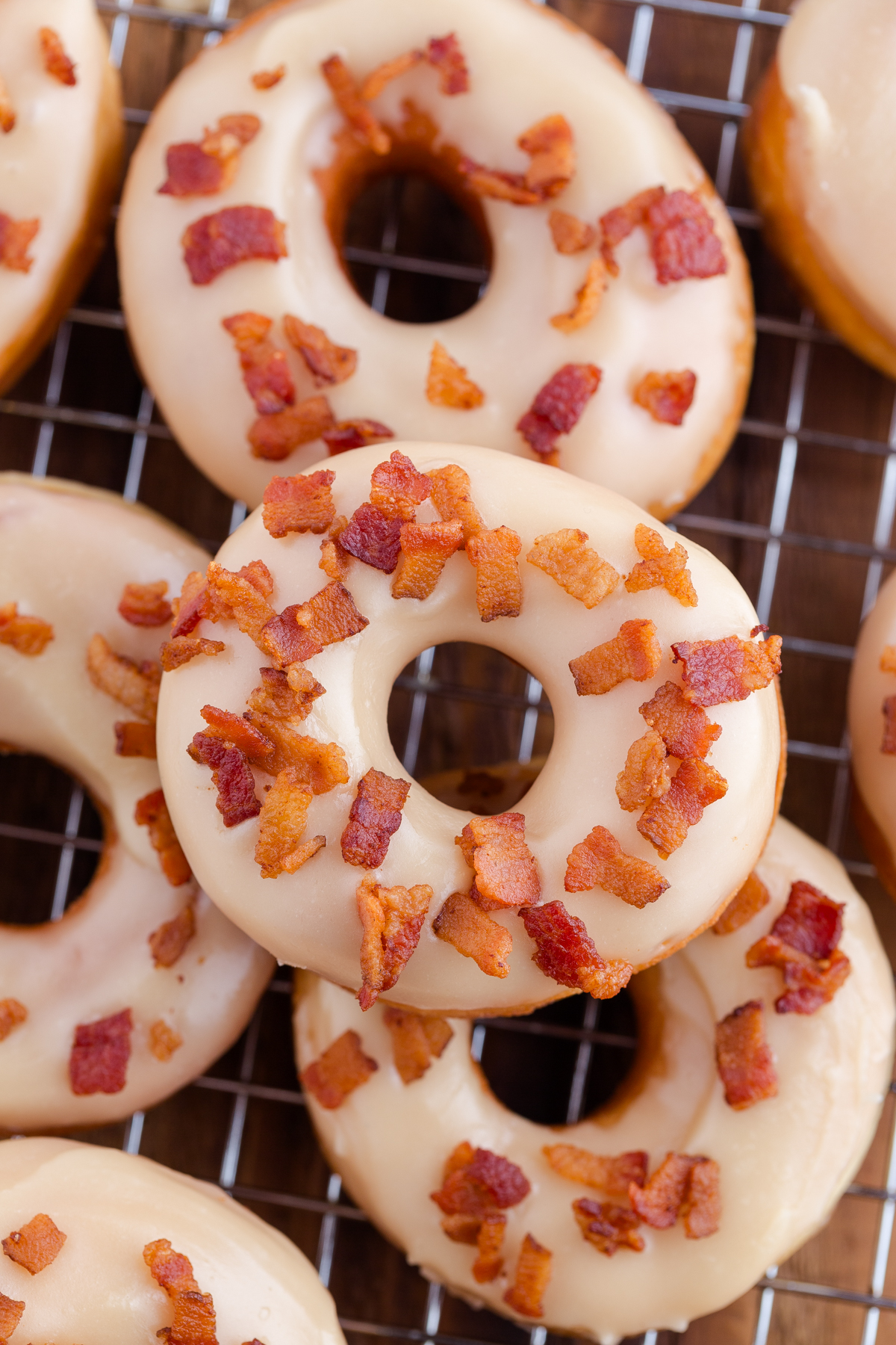Homemade Maple Bacon Donuts - One Sweet Appetite